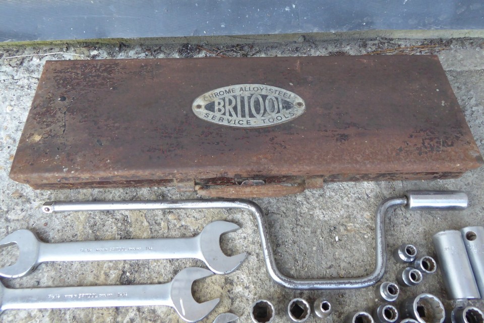 Job Lot Of 30 x Britool Tools With Vintage Tin - Made In England - As ...
