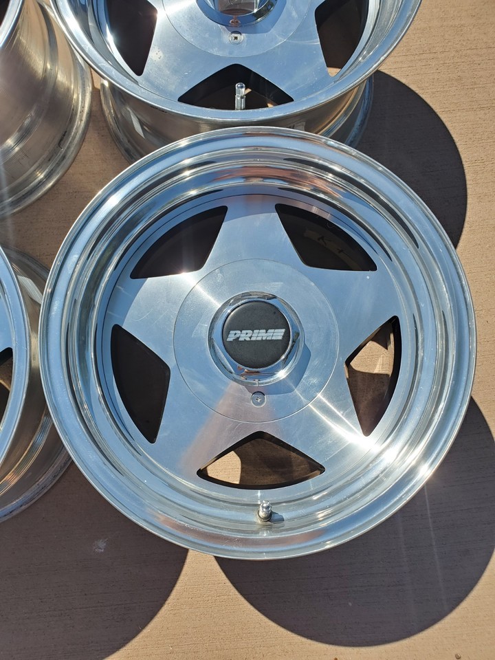 Vintage Prime 5 Star Blade Wheels Rims 15” 15x8.5 4x108 +1 Deep Dish ...