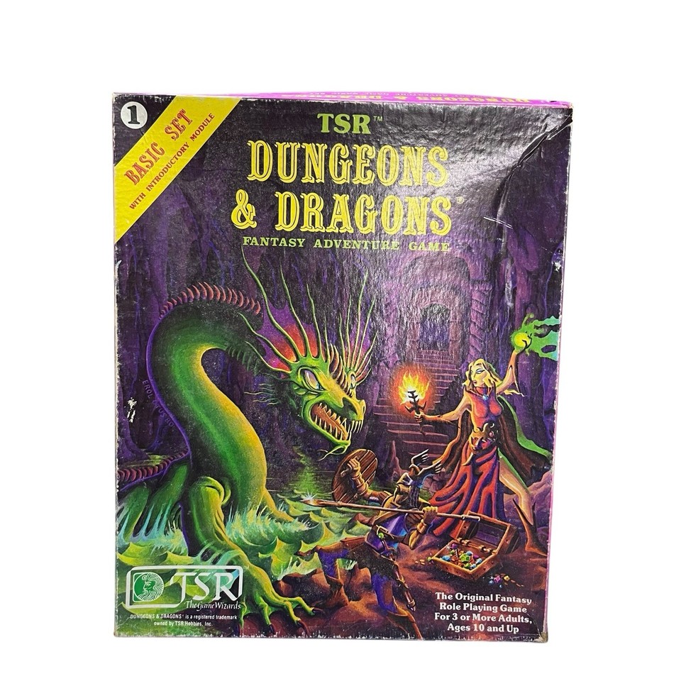 Dungeons & Dragons Fantasy Game Basic Set 1 #1011 1981 TSR with BONUS ...