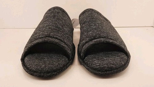 Goodfellow Mens Heather Black (Grey) Slide On Slippers. Size XL (13/14 ...