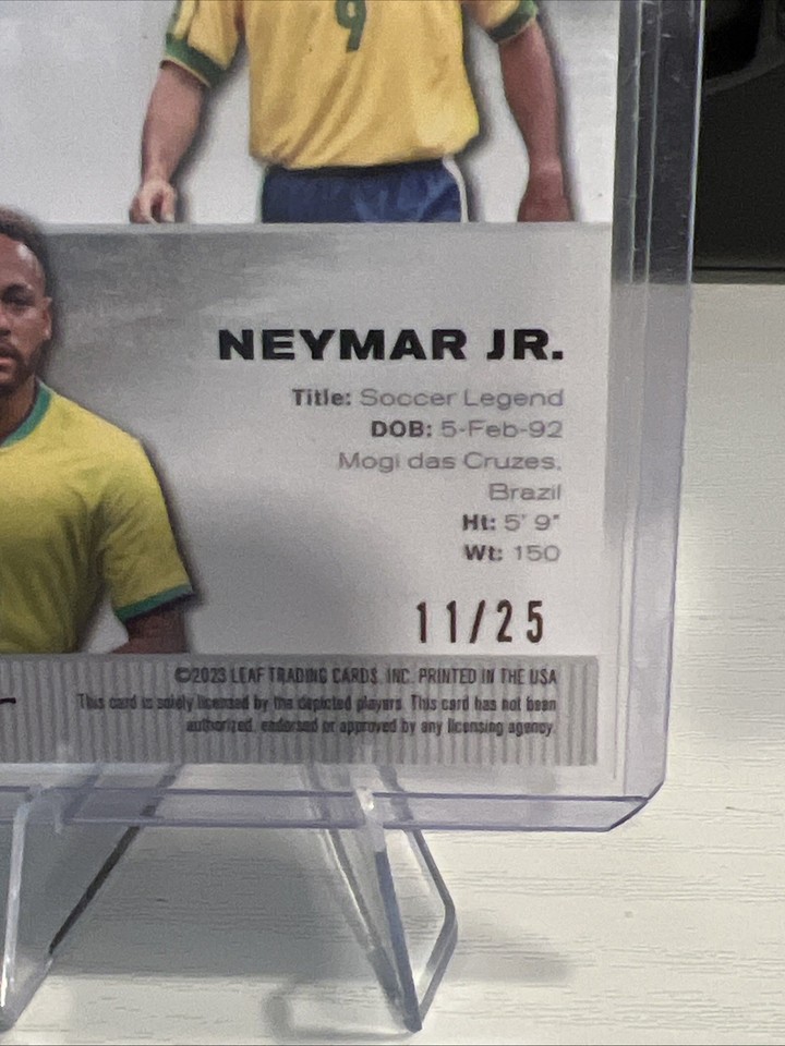 Ronaldo Nazario/Neymar Jr /25 Card | eBay