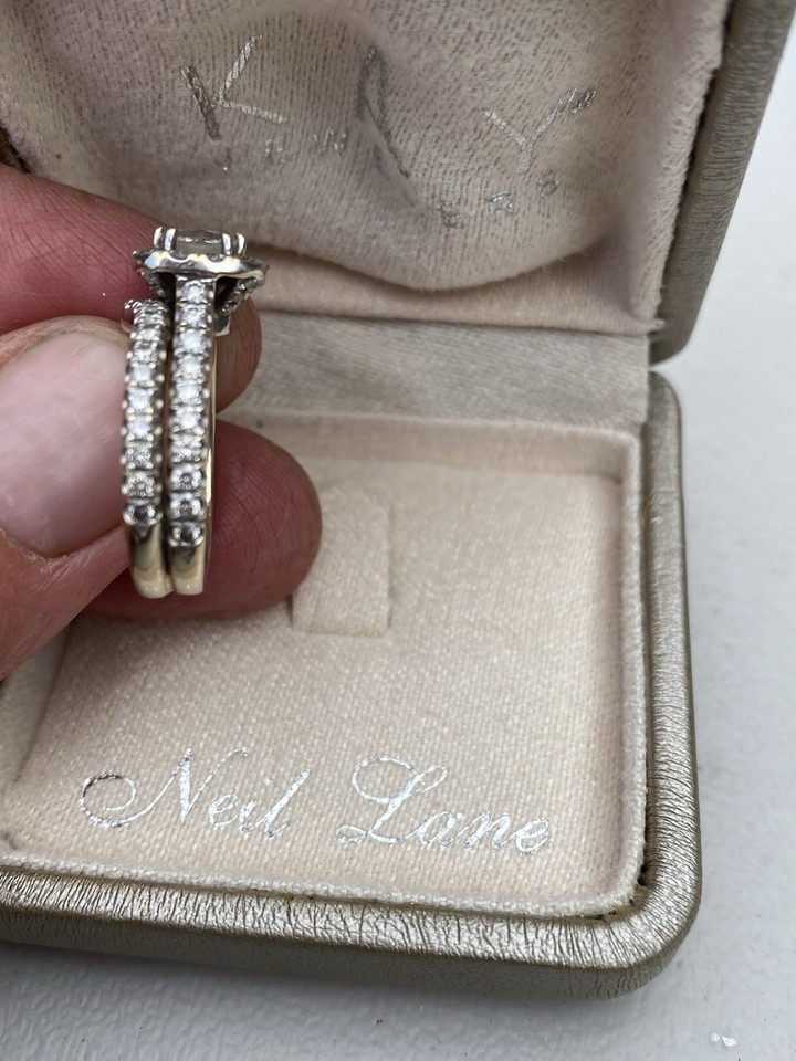 Kay Jewlers, Neil Lane Engagement/Wedding Ring set, Diamond Princess ...