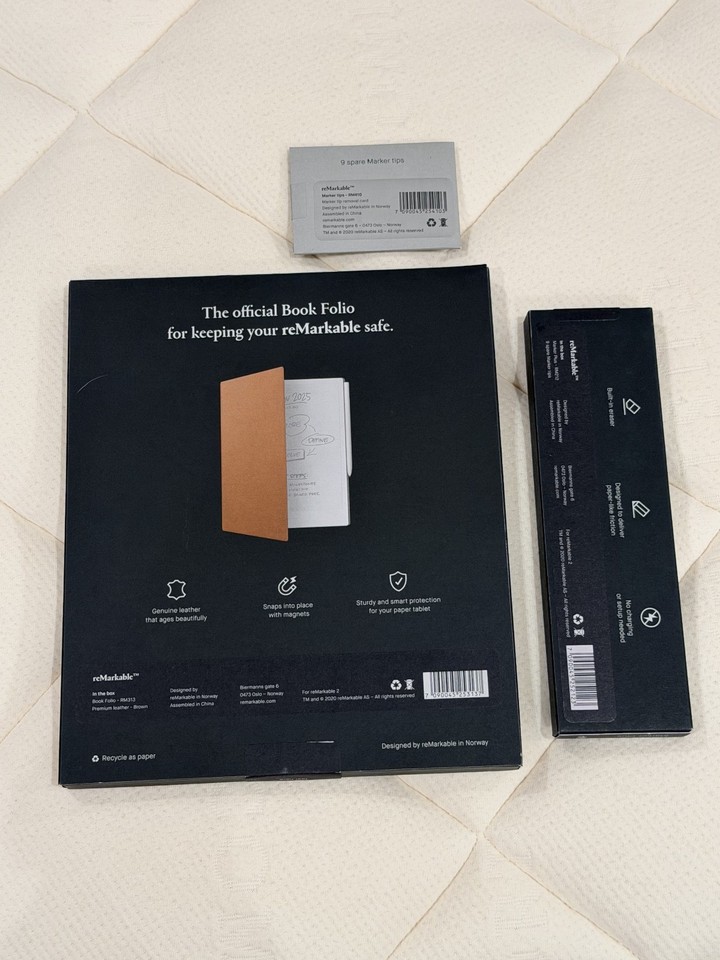 Remarkable Marker Plus Stylus Pen, Black plus Book folio and pen tips ...