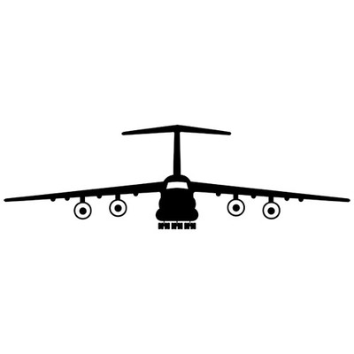 C5 GALAXY LOCKHEED AIR MILITARY AIR FORCE US ARMY VINYL DECAL STICKER ...