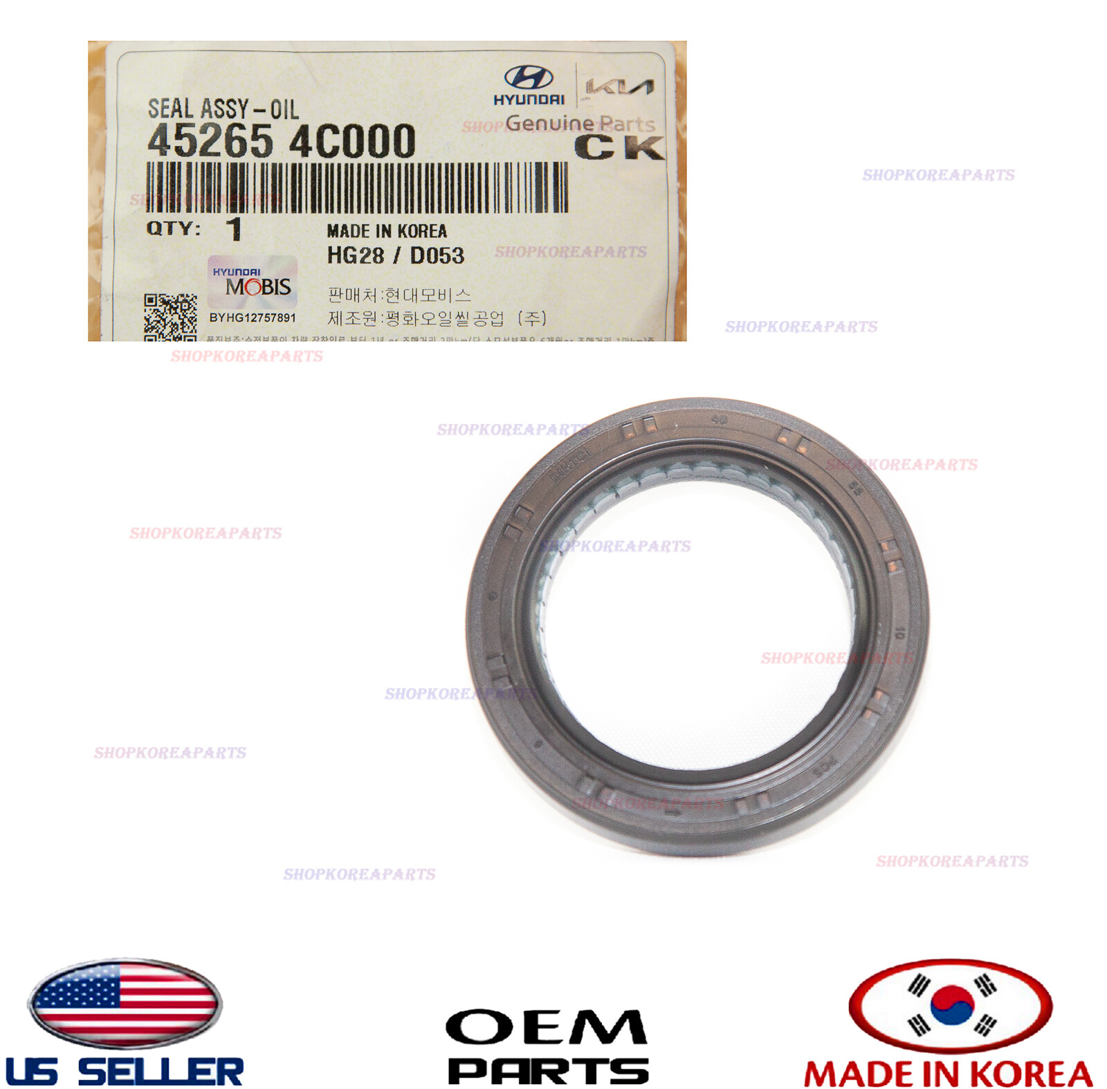 452654C000 Hyundai W Seal Assyoil Genuine OEM Part for sale online | eBay
