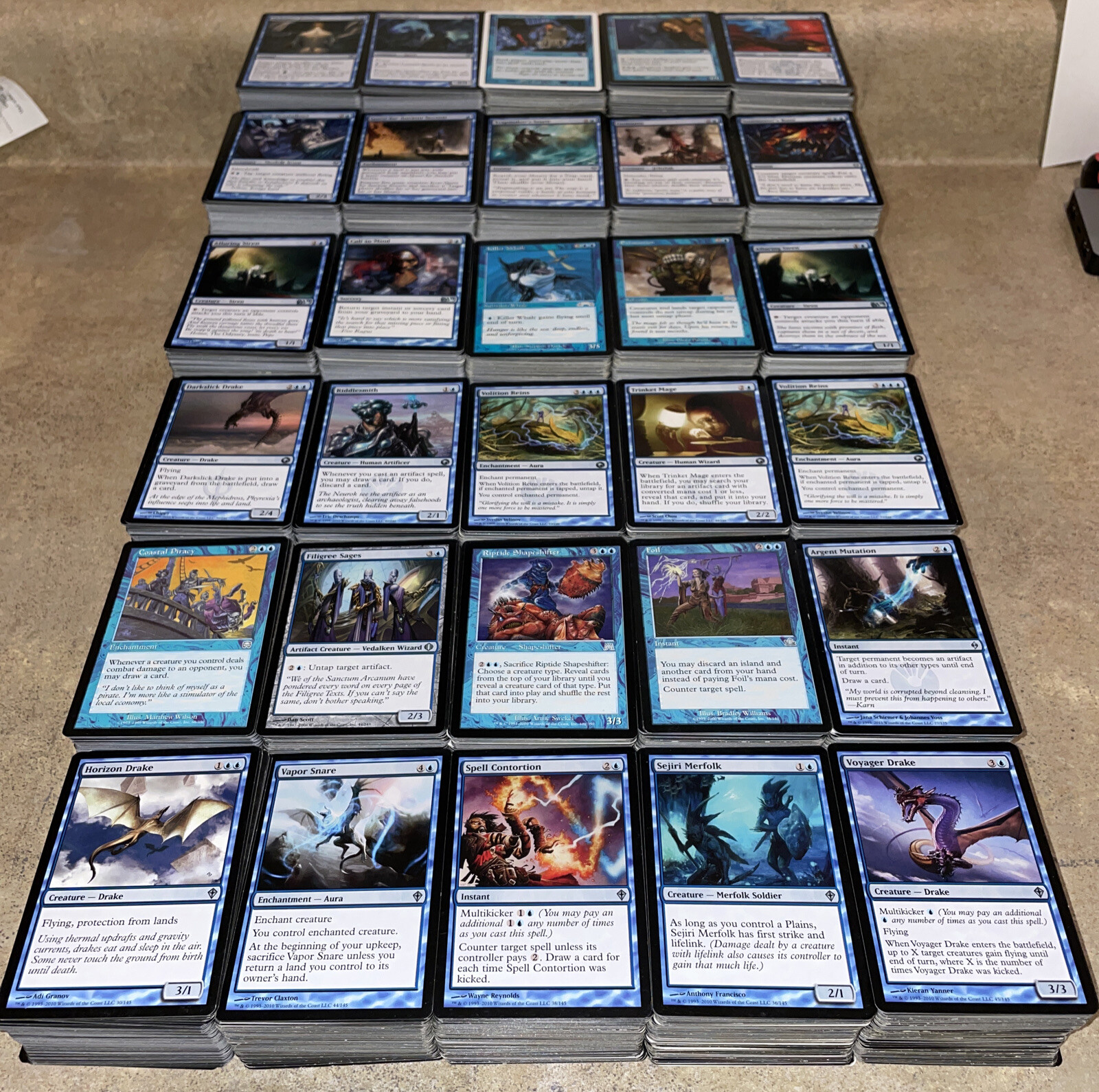39 Different Vintage MTG Magic the Gathering Blue Uncommons Pre-2016 SP ...