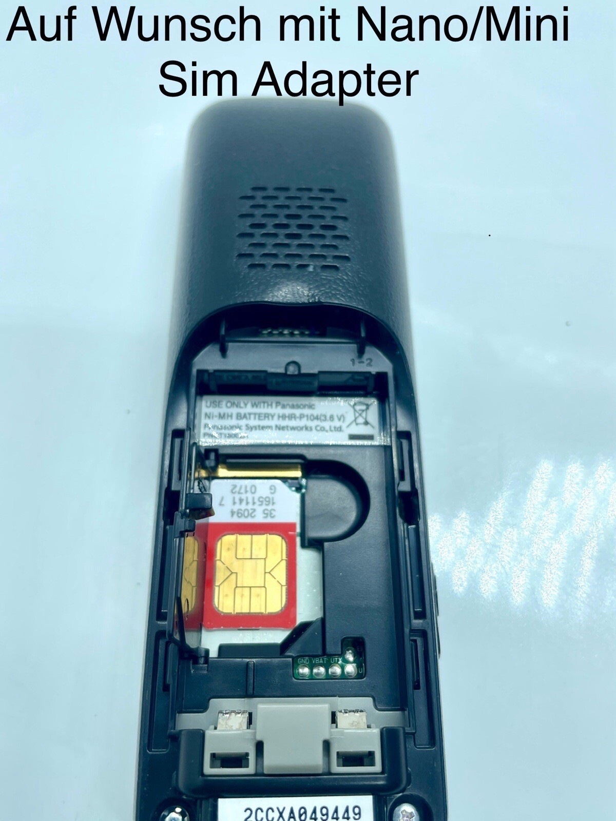 Panasonic KX-TW211 GBA, GSM Handy Schnurlos Telefon,Sim Karte Senioren ...