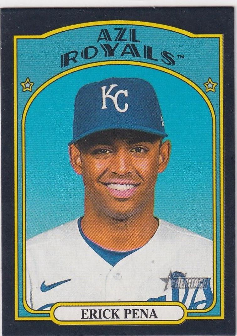 2021 Topps Heritage Minor League Edition - Erick Pena #32 Black Border /50 (RC) for sale online ...