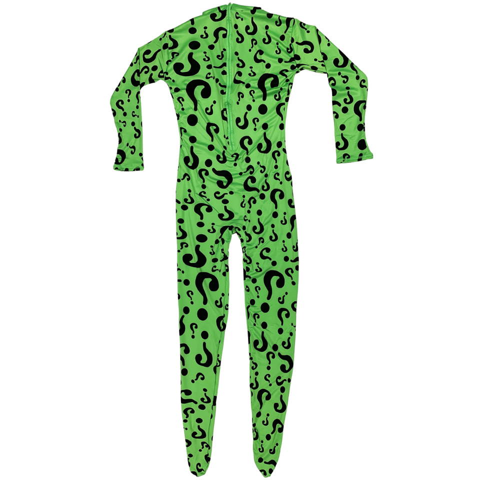 The Riddler Adult Costume Body Suit Spandex Batman Forever Villain Jim ...