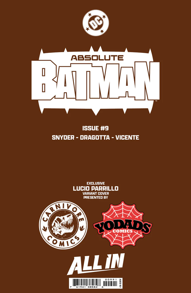Absolute Batman #9 Lucio Parrillo 1st Appearance Absolute Bane DC New ...