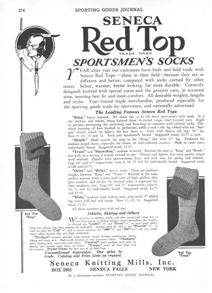 Scully Bros., Inc.- Sports Supplies - Seneca Knitting Mills, Inc ...