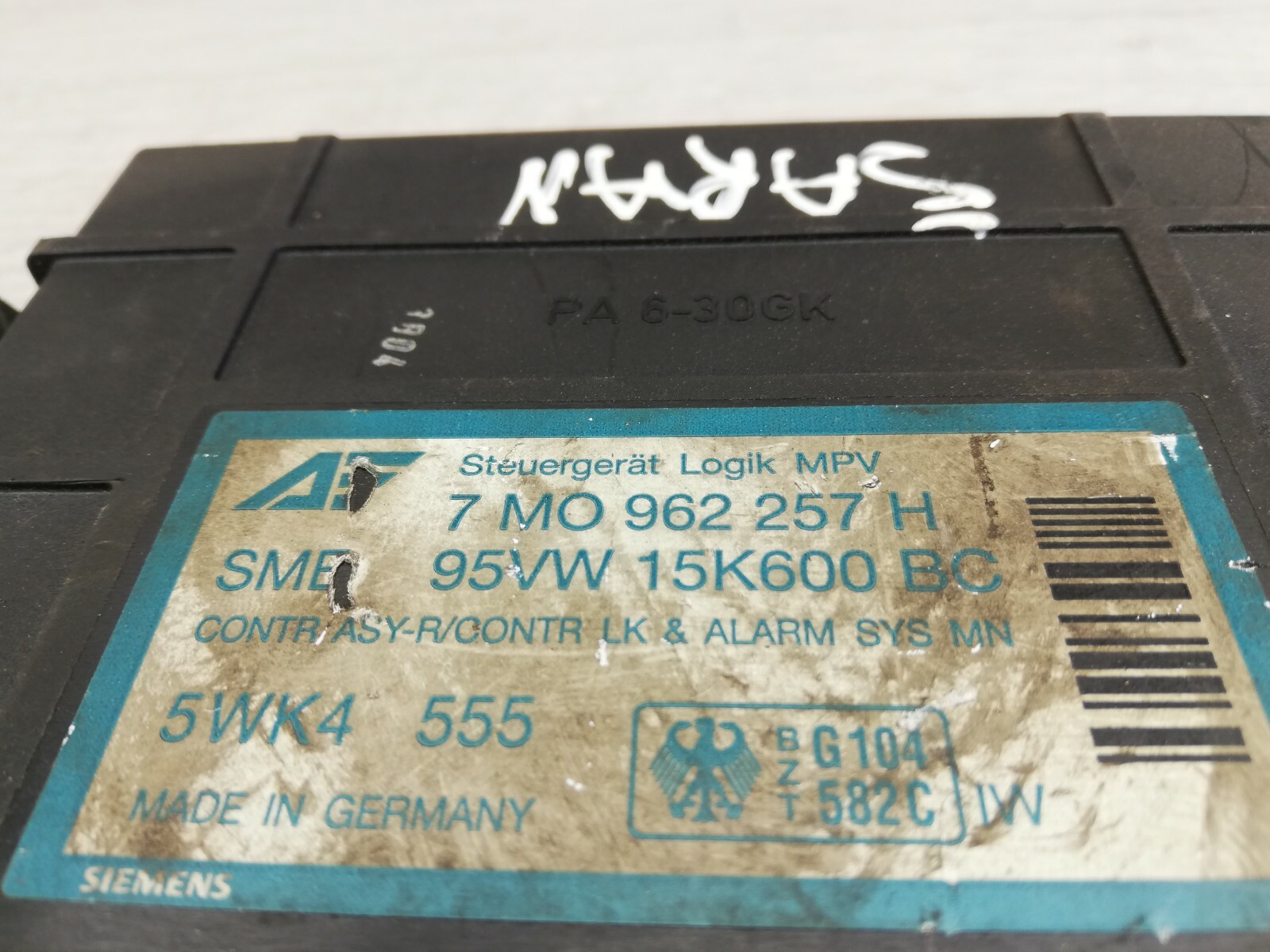 A243+VW+SEAT+FORD+Comfort+Control+Unit+ECU+7M0962257H+95VW15K600BC ...