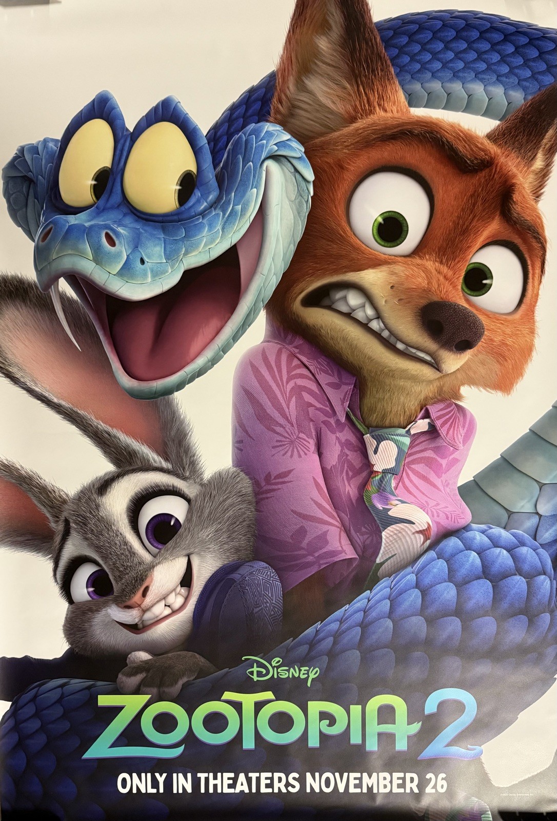 “Zootopia 2” (Disney) Official Movie Poster Bus Shelter DS 48”x70 ...