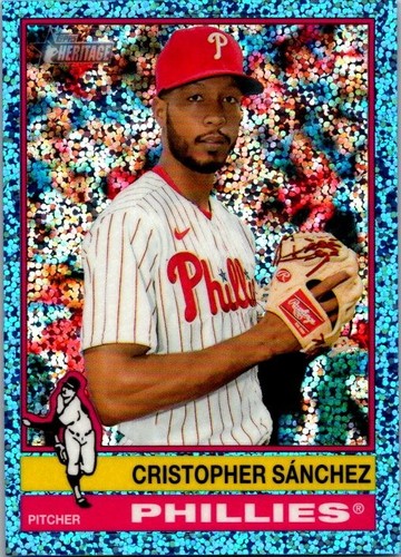 Christopher Sanchez Light Blue Sparkle FREE SHIP 2025 Topps Heritage ...