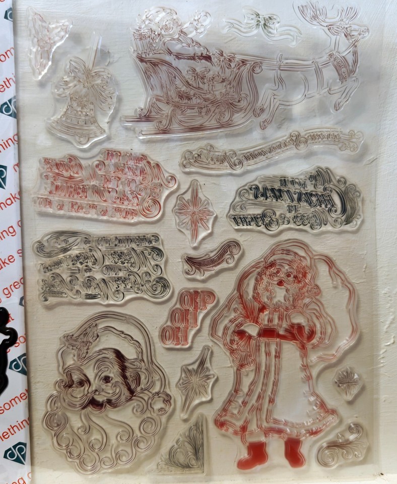 Diamond Press Die & Stamp Set - Father Christmas, Santa, Retro Feel ...