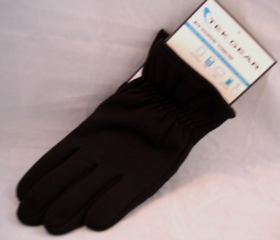 TEK GEAR Touchpoint Technology Black Cold Weather Gloves Mens Sz L/XL ...
