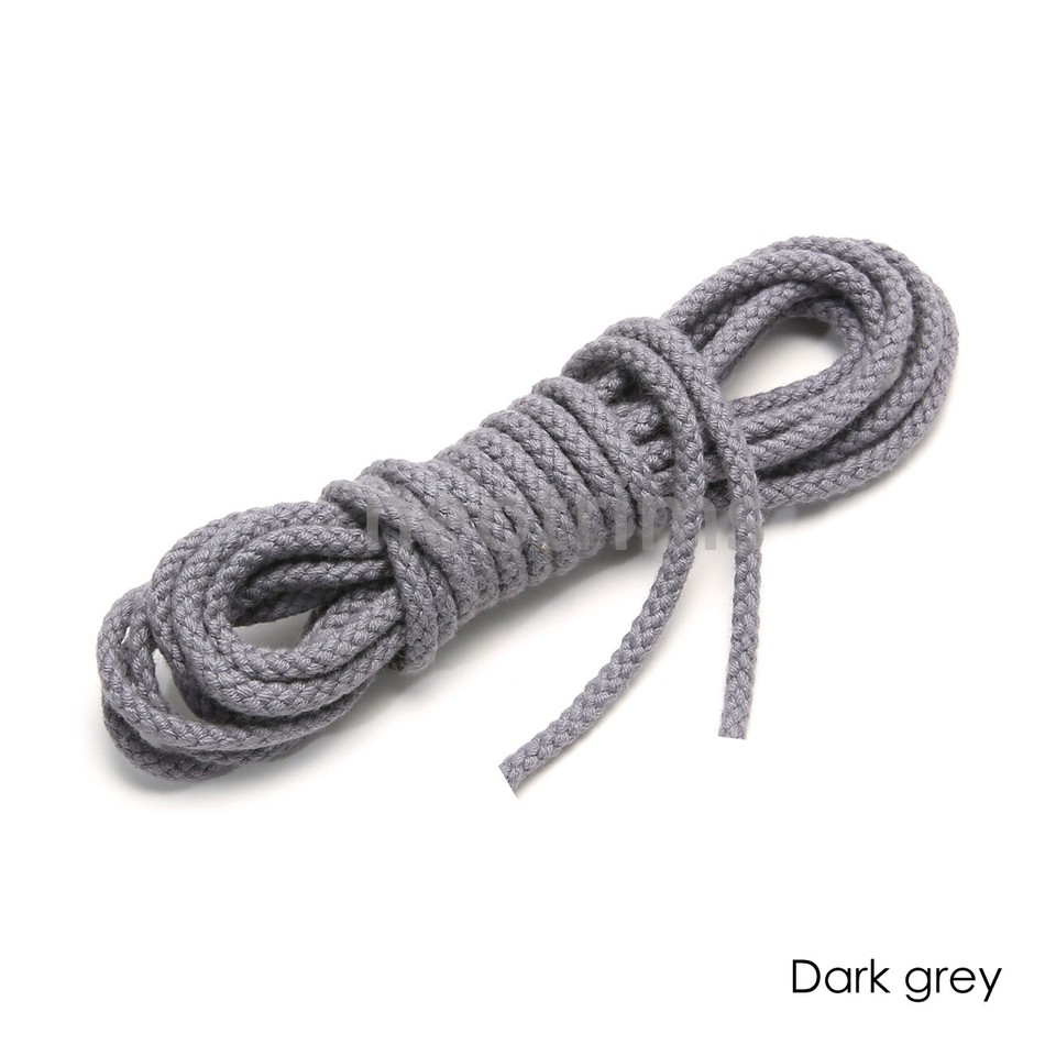 Hoodie Drawstring Cotton Cord 6mm Round,Metal Toggle Ends,Stoppers,5yds ...