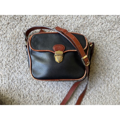 Etienne Aigner Crossbody Bag Leather black Shoulder Bag Small Purse | eBay