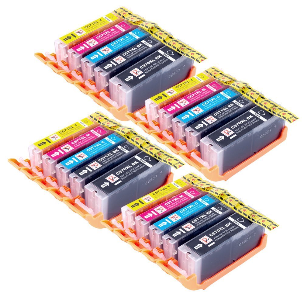 20 Ink Cartridges For Canon TS5050 TS6050 TS5051 TS5053 TS5055 MG7750 ...