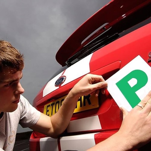 2 PCS Driver P Plate Fully Magnetic Safety Car Learner Just Passed ...