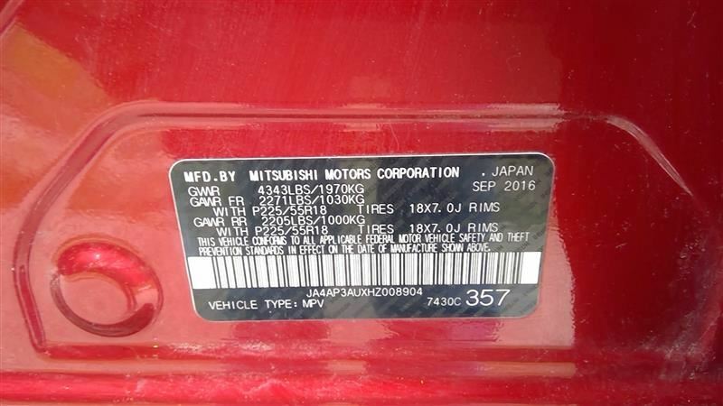 2017 17 Mitsubishi Outlander Center Grille 6402A430 61398 | eBay