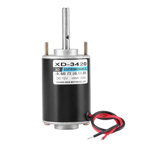 12V Durable XD-3420 30W Permanent Magnet DC Motor High Speed CW/CCW ...