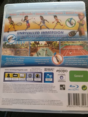 RACKET SPORTS Game for PS3 (PAL, 2010) FREE POST | eBay