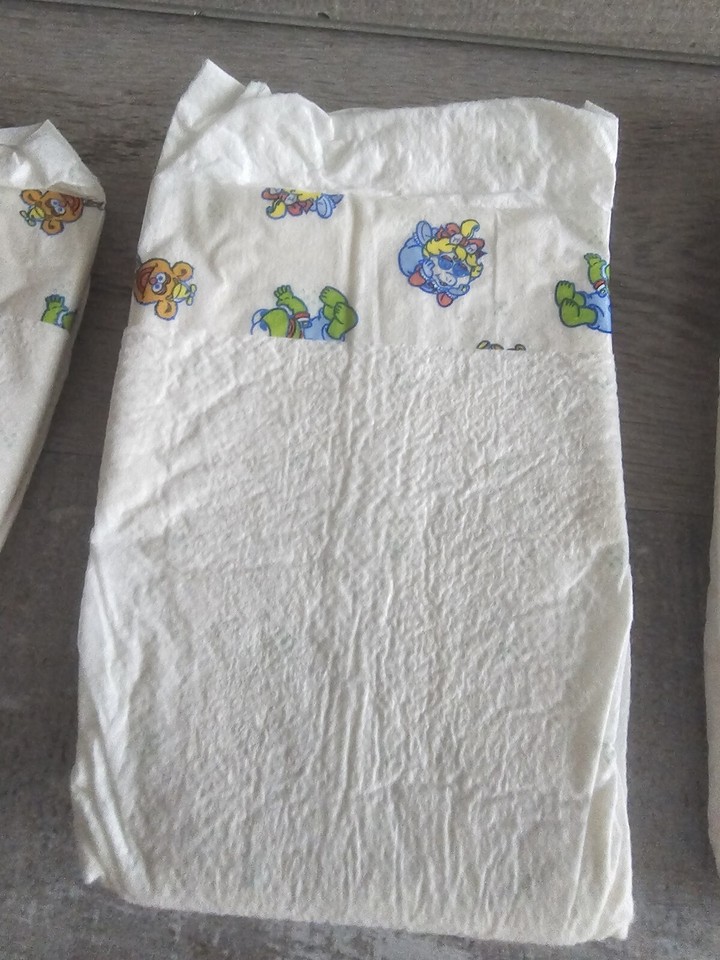 RARE Vintage Muppets Baby Jim Henson Diapers 90s USA Babies Pattern Lot ...