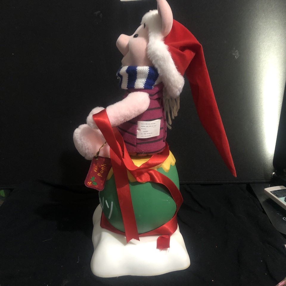 Disney Telco VTG Motion-Ettes Winnie the Pooh Piglet Animated Christmas ...
