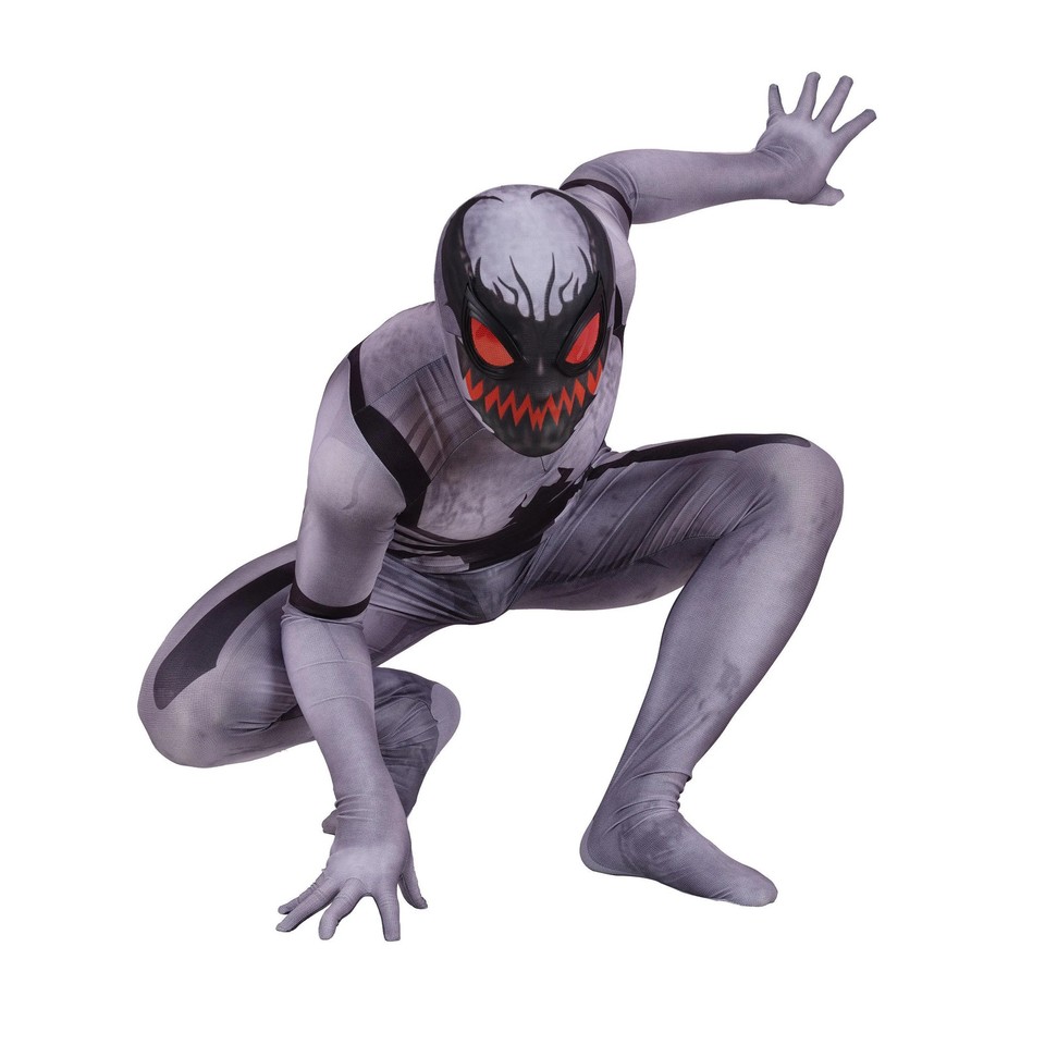Anti-venom spider suit cosplay costume venom rival detached mask ...