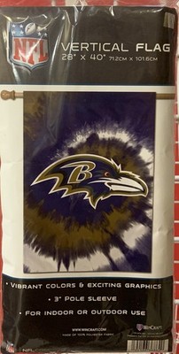 BALTIMORE RAVENS TIE DYE 28"X40" BANNER FLAG NEW WINCRAFT 🐦‍⬛ | eBay