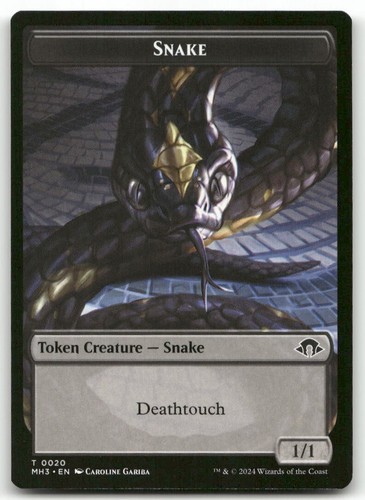 Snake / Energy Reserve Double-Sided Token #20/36 MTG Modern Horizons 3 ...