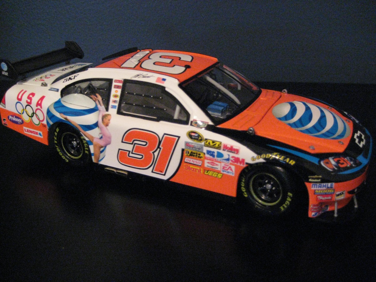 Action OLYMPIC NASCAR #31 AT&T Jeff Burton 2008 ImpalaSS 1:24 Scale ...