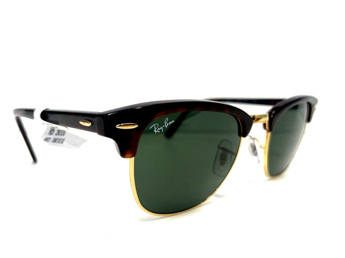 RAY-BAN RB3016-W0366/3N CLUBMASTER CLASSIC Tortoise Sunglasses 49-21 | eBay