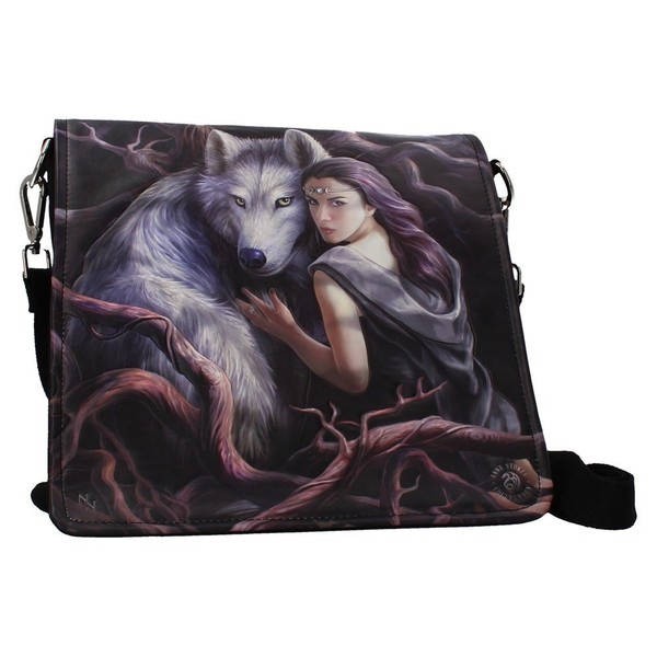 Embossed Shoulder Bag 25cm Soul Bond Wolf Anne Stokes Nemesis Now for ...
