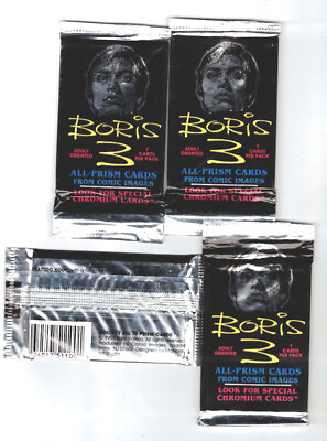 4- Boris 3 packs Adult Oriented All Prism Cards Comic Images 1993 ...
