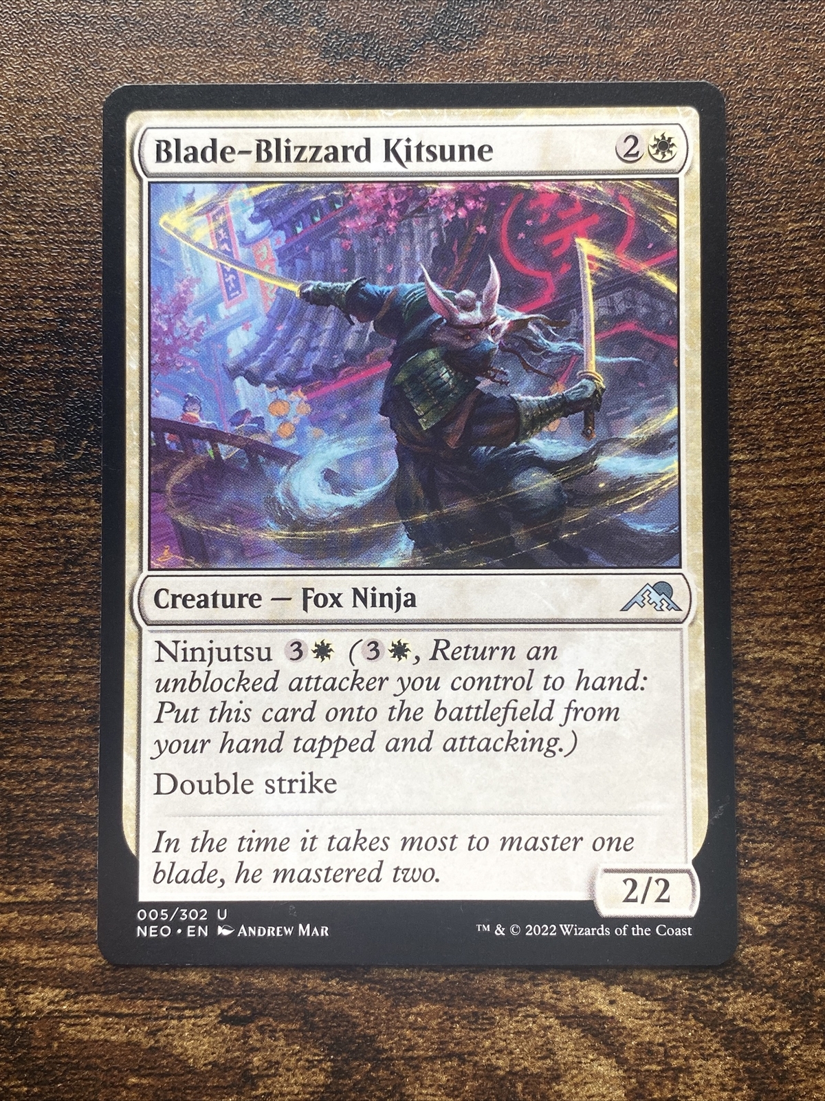 Blade-Blizzard Kitsune 005 Kamigawa: Neon Dynasty MTG Magic The ...