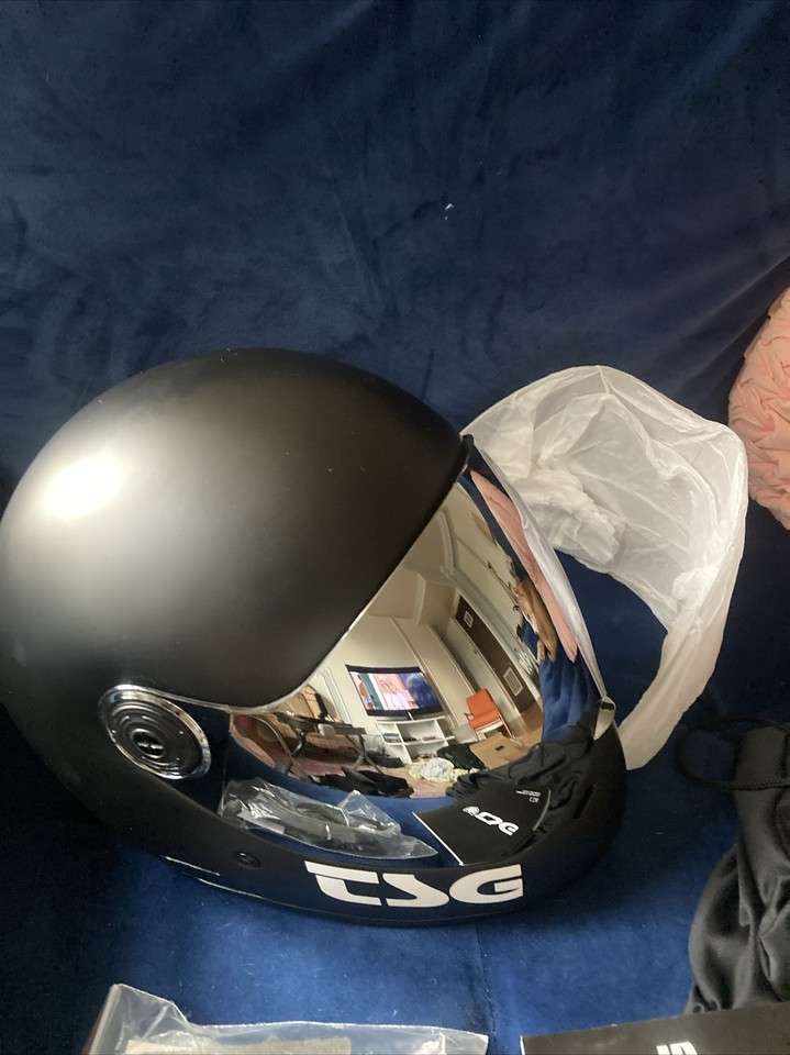 TSG - Pass Pro Full Face Helmet w/Two Visors, Downhill Skateboarding ...