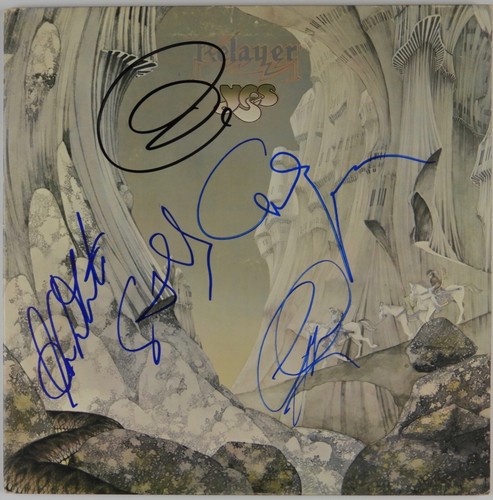 YES JSA Signed Autograph Album Record Vinyl Jon Anderson Chris Squier ...