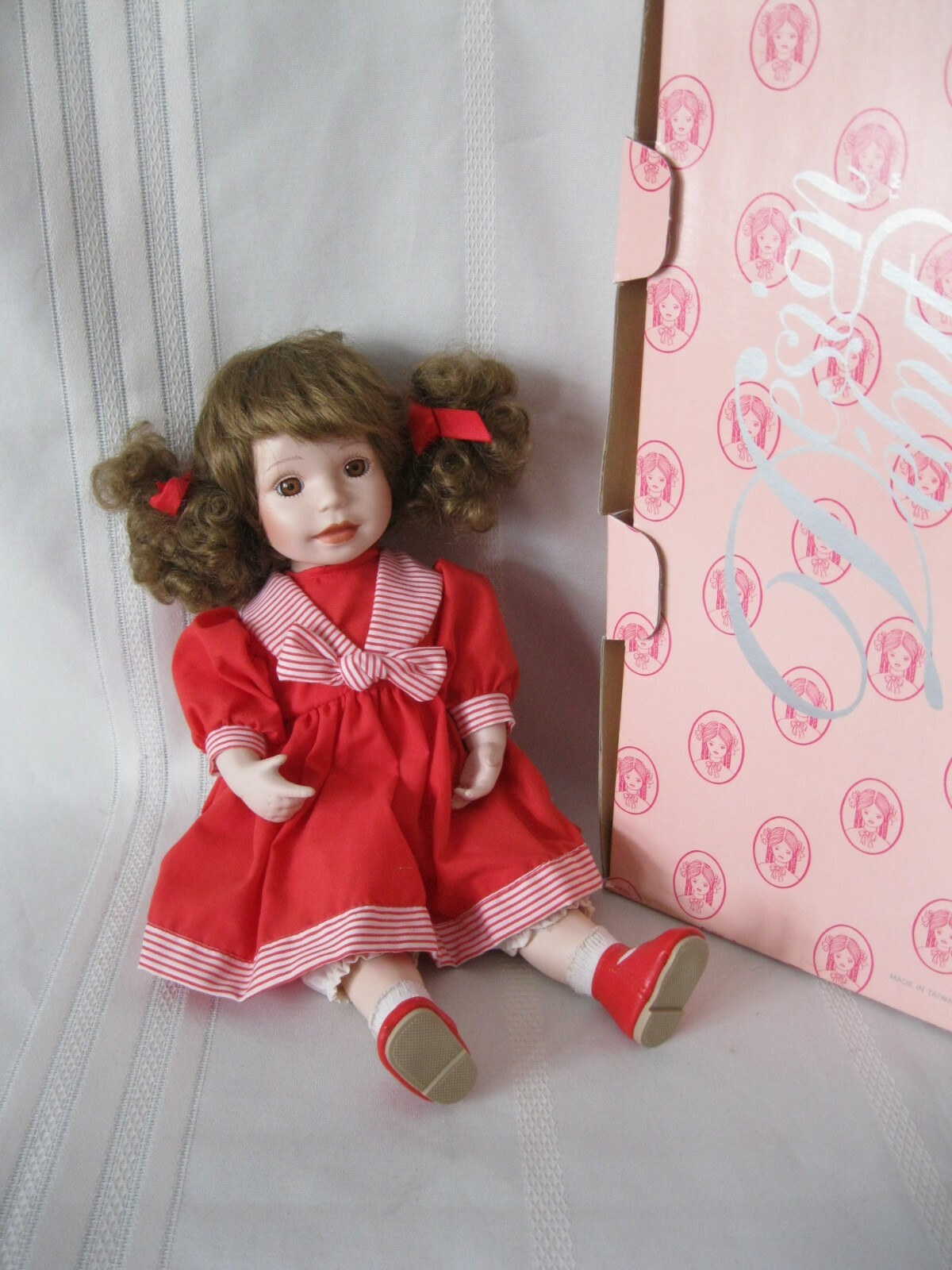 Design Debut Collection Porcelain & Cloth Doll 14" Janie | eBay