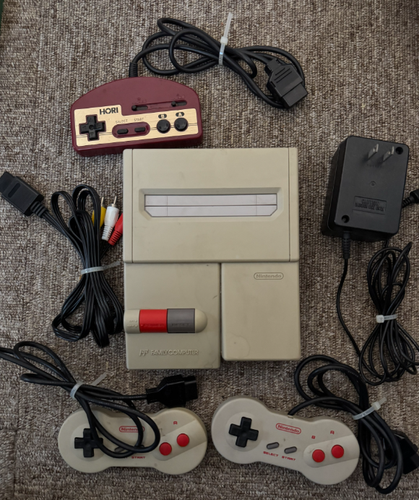 Nintendo New Famicom AV Family Computer HVC-101 Tested w/Controllers ...