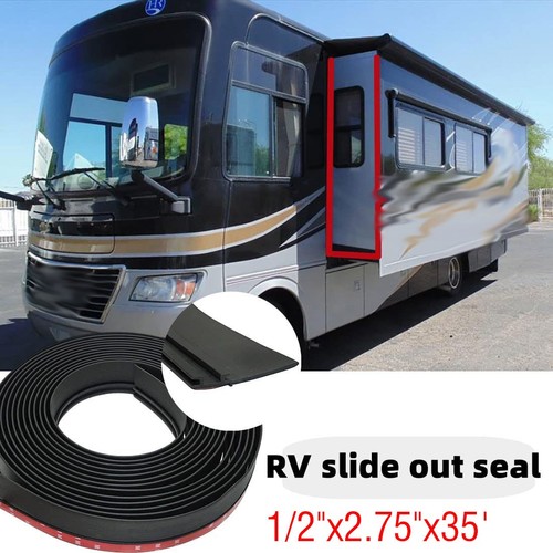 Racewill 1/2"x2.75"x35' RV Slide Out Seal Base Trailer Weather ...