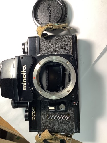 Minolta XM Black SLR 35mm Film Body Camera Read | eBay