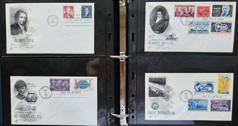 US FDC COLLECTION OF 108 COMBO FIRST DAY COVERS 1950's-1970's IN FDC ...