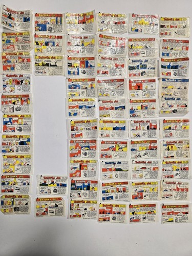 55 Bazooka Joe And His Gang Bubble Gum Comic Wrappers D Series 1960s | eBay