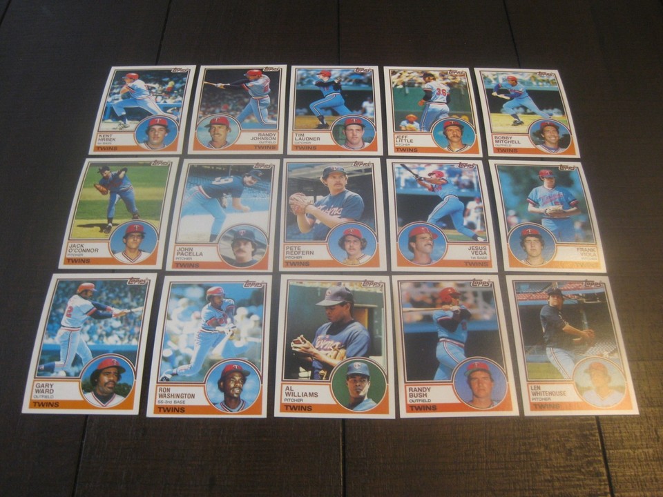 MINNESOTA TWINS 1983 & 1984 Topps Team Sets w Traded / Hrbek Viola ...
