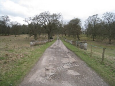 Photo 6x4 Track to Hackwood House Basingstoke Running from the road and ...