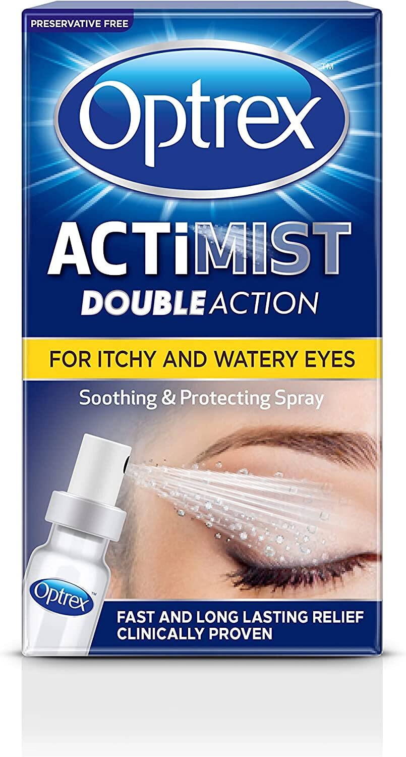 Optrex Range Drops Actimist Itchy Dry Hayfever Brightening Intensive ...