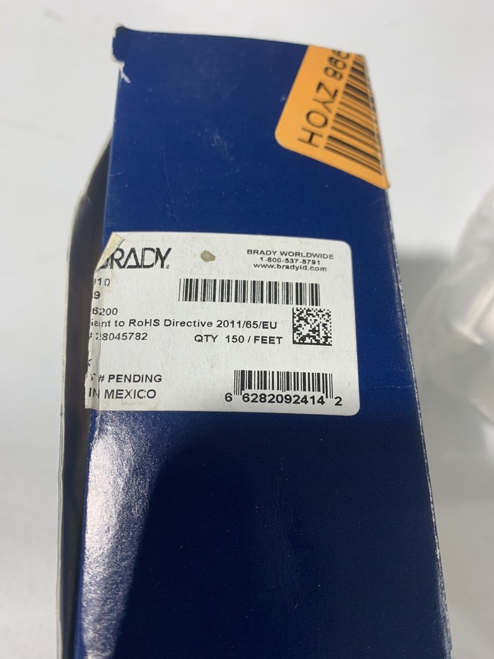 Brady M71-R6200 Thermal Transfer Printer Ribbon Black 150Ft x 2" For ...