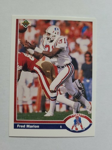 FRED MARION 1991 UPPER DECK FOOTBALL CARD # 375 E0852 | eBay